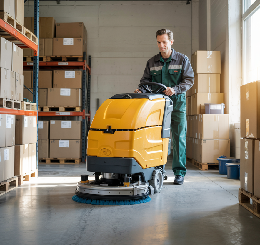 Trong kho nhỏ có nên sử dụng xe chà sàn hay không – Xe Nâng A4